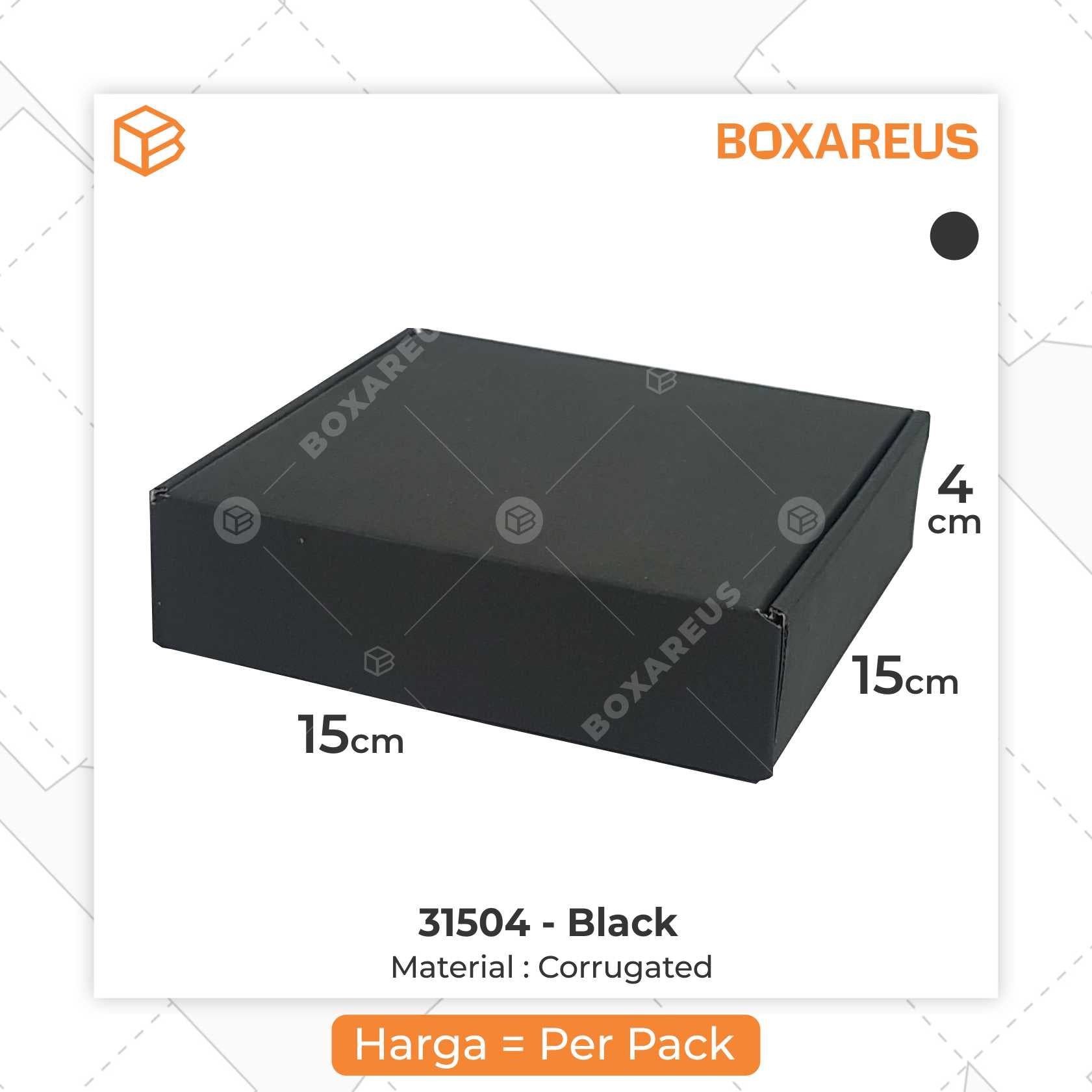 Multipurpose Box - 31504 Black (20 Pc) - Hitam – Box Are Us