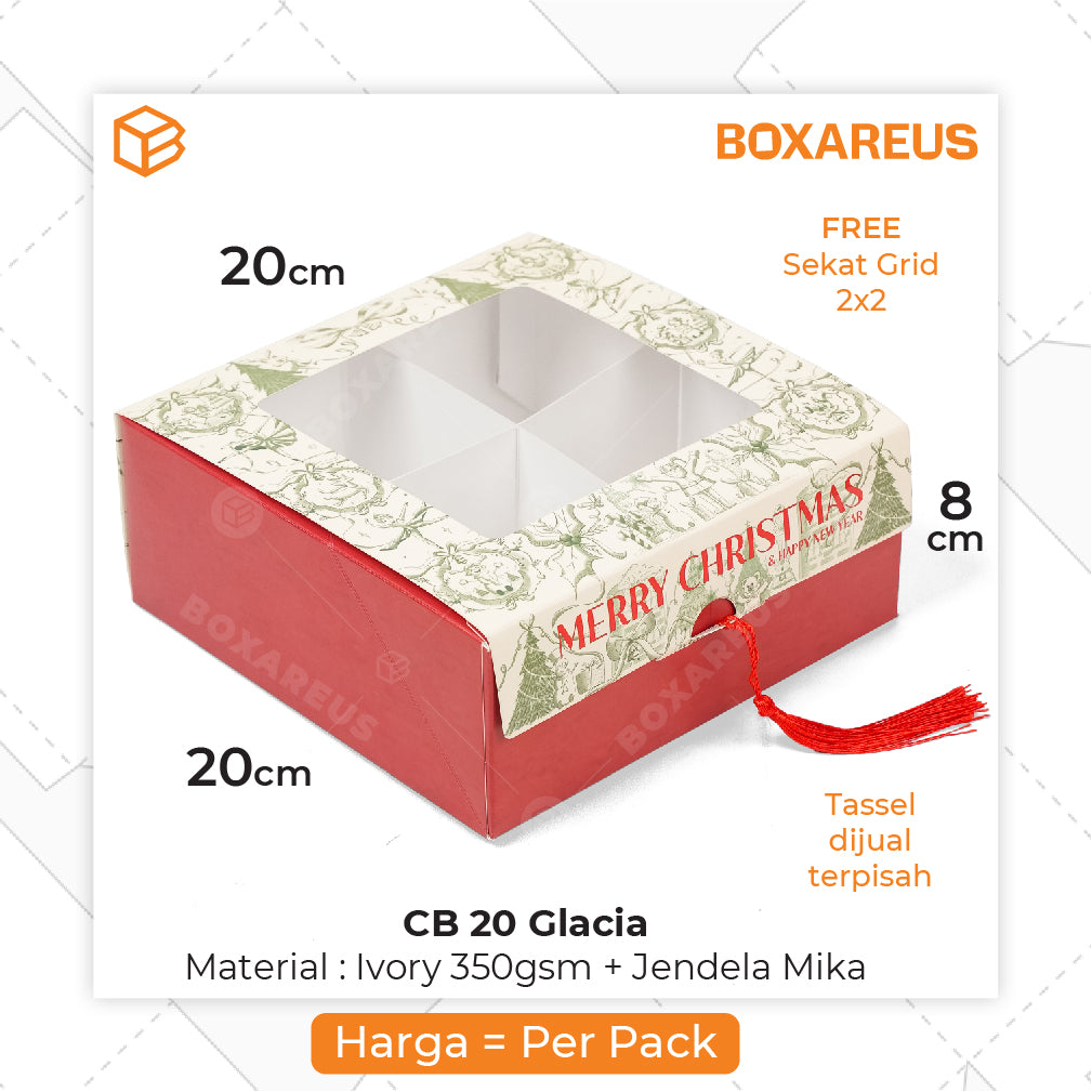 Cake Box - CB 20 Glacia Natal (10 Pc) – Box Are Us