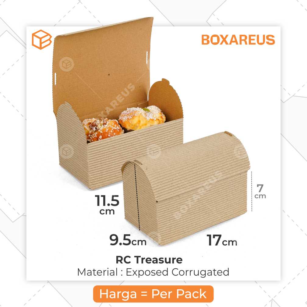Snack/Gift Box - RC Treasure - Brown Corrugated – Box Are Us